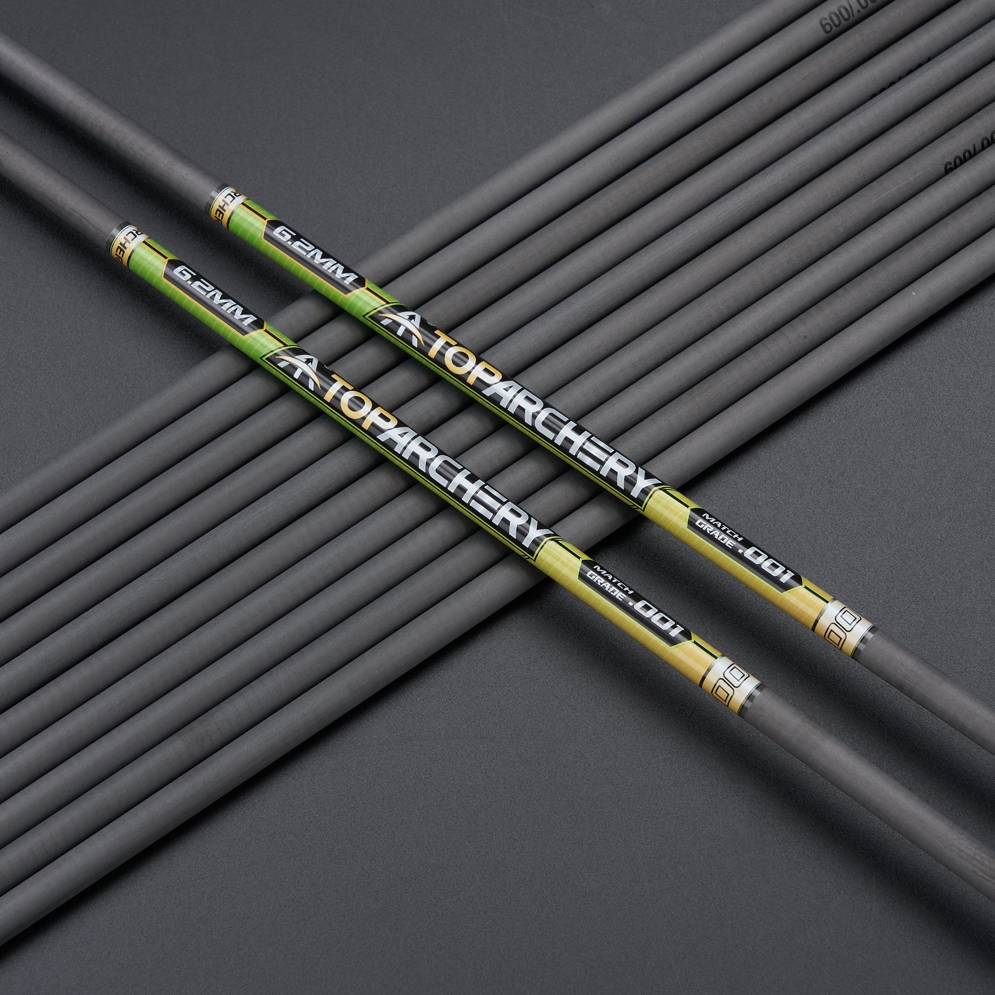 12pcs Archery 33" Pure Carbon Arrow Shafts Straightness 0.001 Spine 30 ...